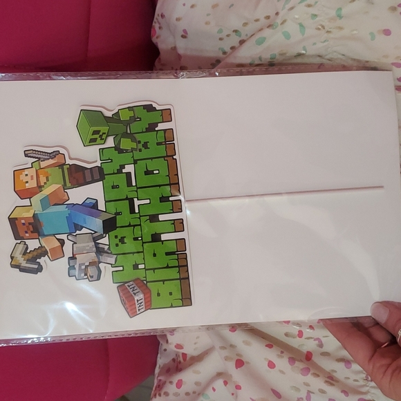 Minecraft | Party Supplies | Mine Craft Cake Topper | Poshmark